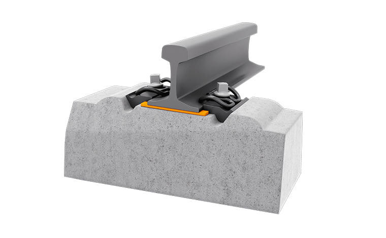 Rail pads for improved load distribution | Getzner Werkstoffe
