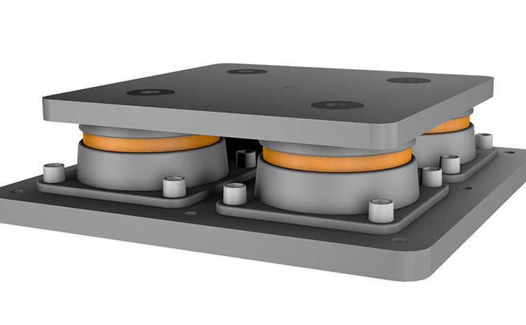 Elastic bearing with Isotop DZE-BL | Getzner Werkstoffe